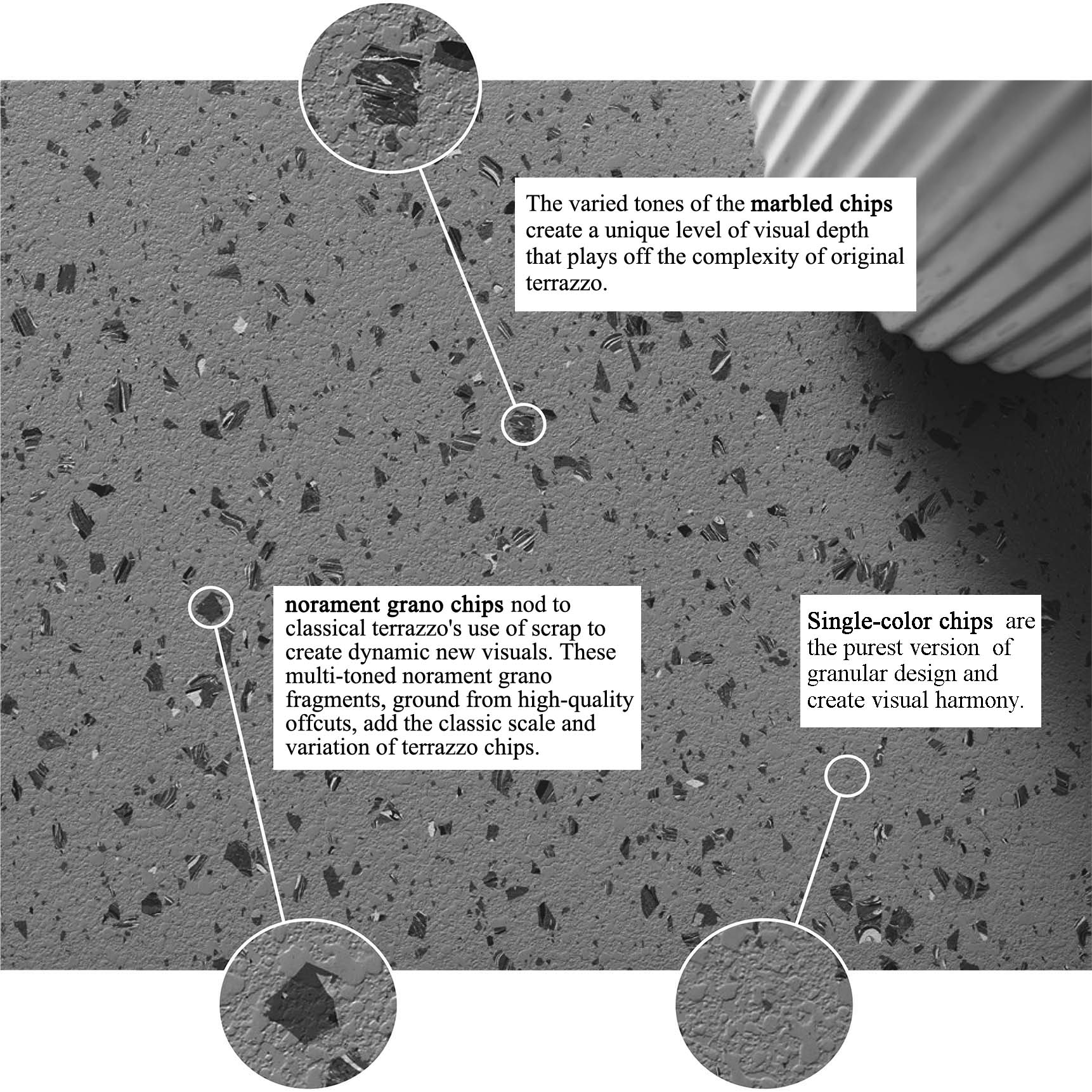 pado Inspired by ancient terrazzo flooring